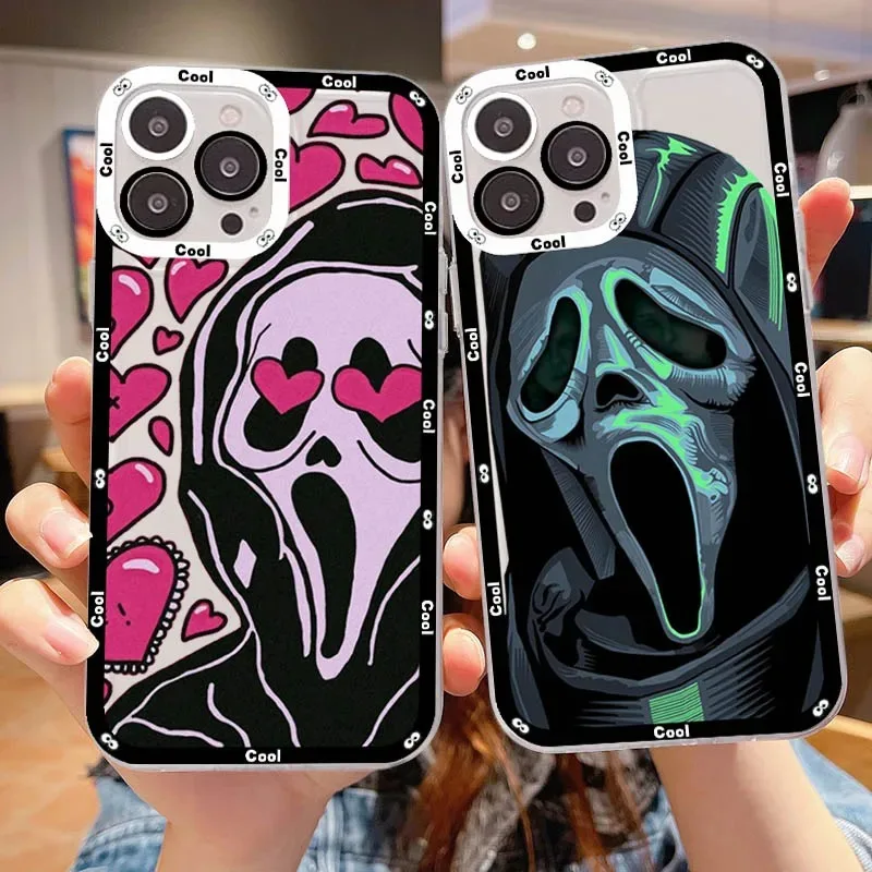 Ghostface-Scream-Terror-Horror-Silicone-Phone-Case-For-iPhone-15-14-13 ...