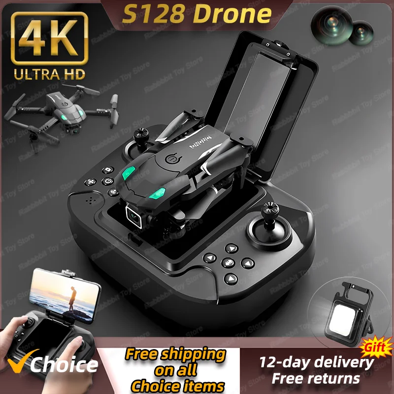 New-S128-Mini-4K-Drone-HD-Camera-Professional-Three-Obstacle-Avoidance ...