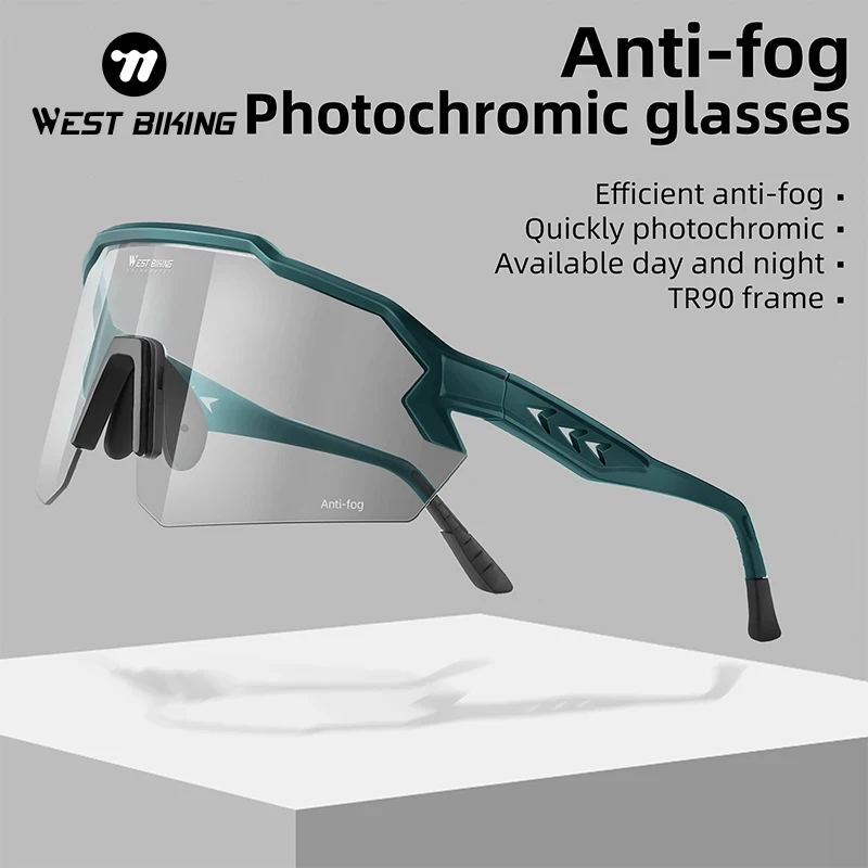 WEST-BIKING-Anti-fog-Cycling-Glasses-Photochromic-UV400-Protection ...
