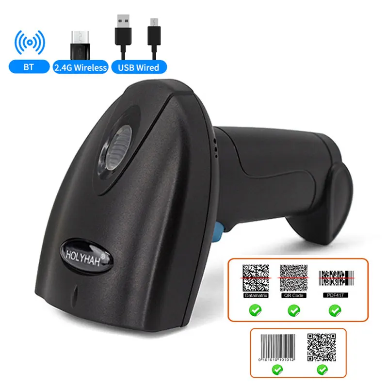 Portátil Bluetooth 2d Scanner De Código De Barras Sem Fio Qr Code ...