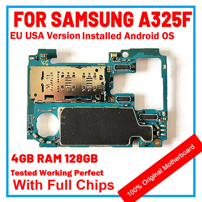 128GB For Samsung Galaxy A32 A325F Original Unlocked Motherboard SM ...