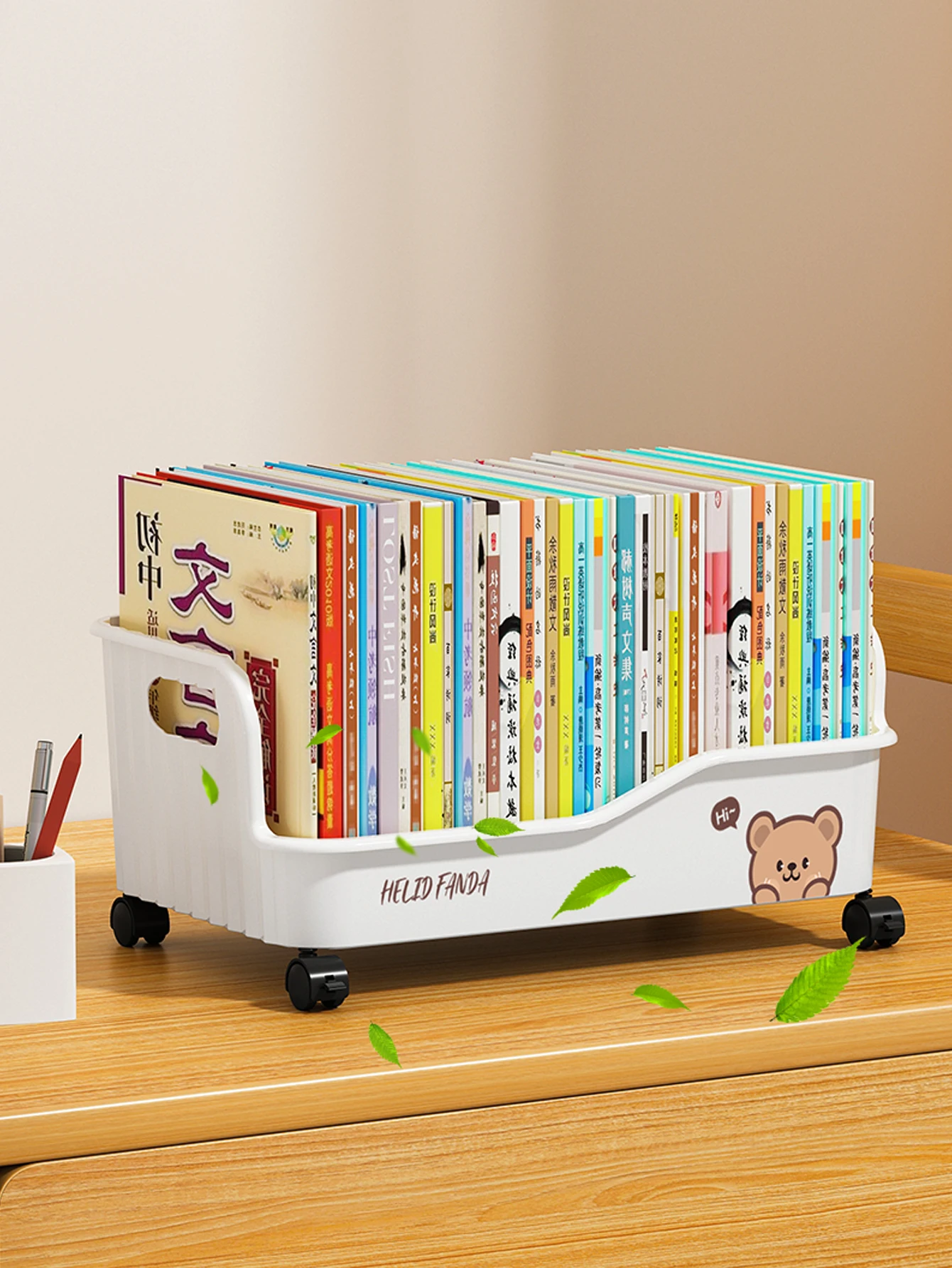 1pc-Home-Office-Organizer-Plastic-Book-Storage-Box-With-Wheels ...