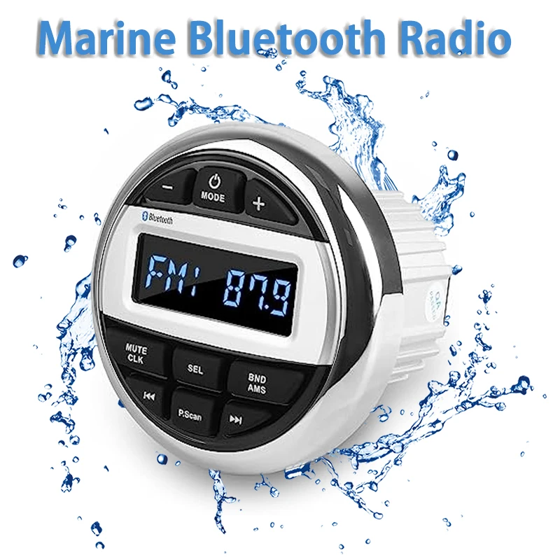 Waterproof-Marine-Stereo-Bluetooth-Radio-Motorcycle-Audio-Boat-Car-MP3 ...