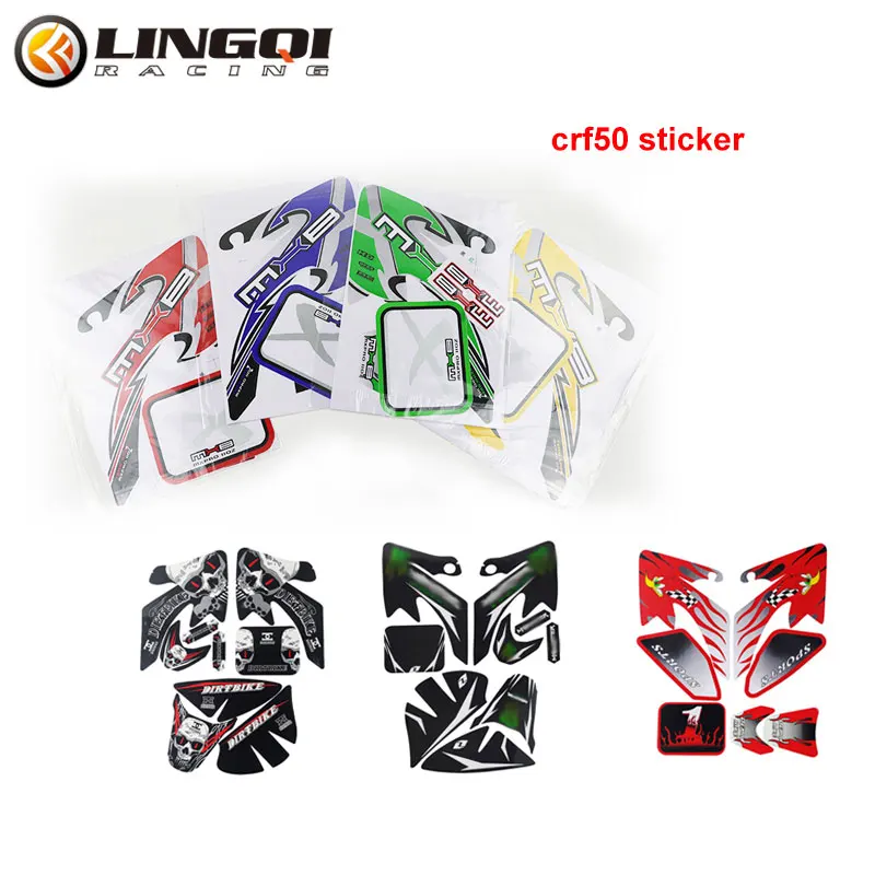 LINGQI RACING Motorcycle CRF50 Sticker Decal Body Kit For CRF 50 Dirt ...