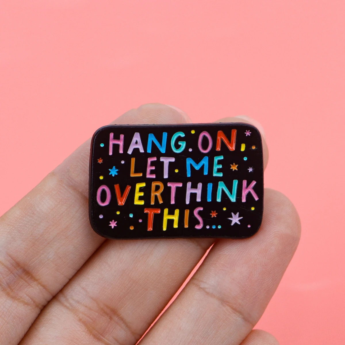 HANG ON Enamel Pins Inspirational Quotes Brooches Badge Lapel Pin For ...