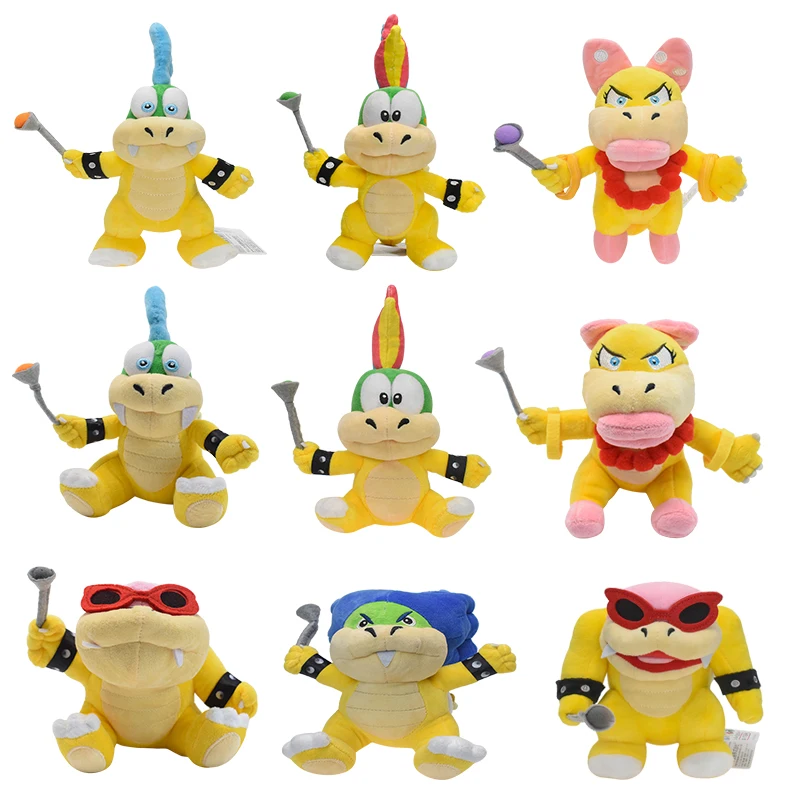 Cartoon-Super-Mario-Bros-Larry-Plush-Toys-sitting-standing-Wendy-Lemmy-Roy-Bowser-Son-Classic ...