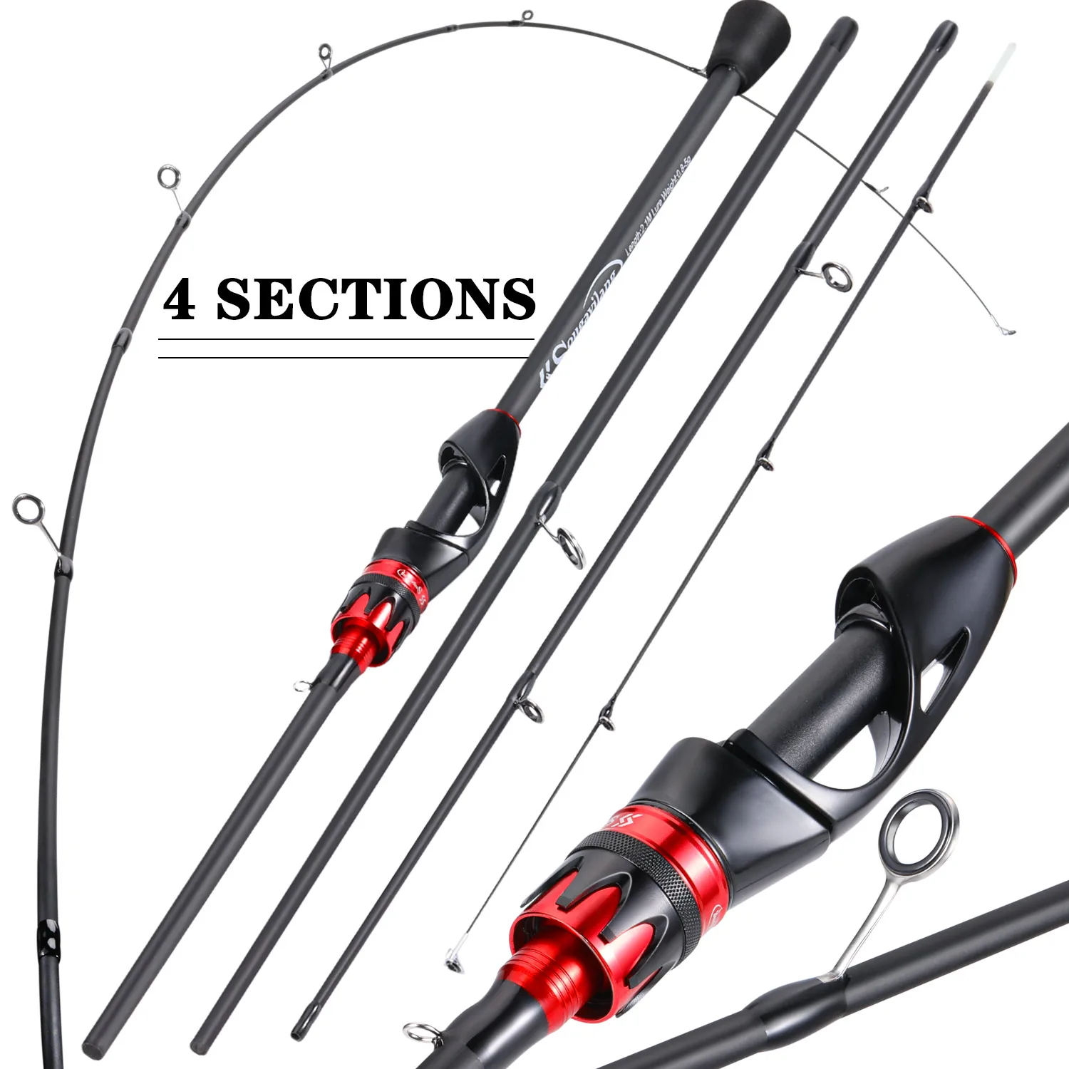 Sougayilang 0.8-5g Soft Tip Fast Action Carbon Fiber Spinning Fishing ...