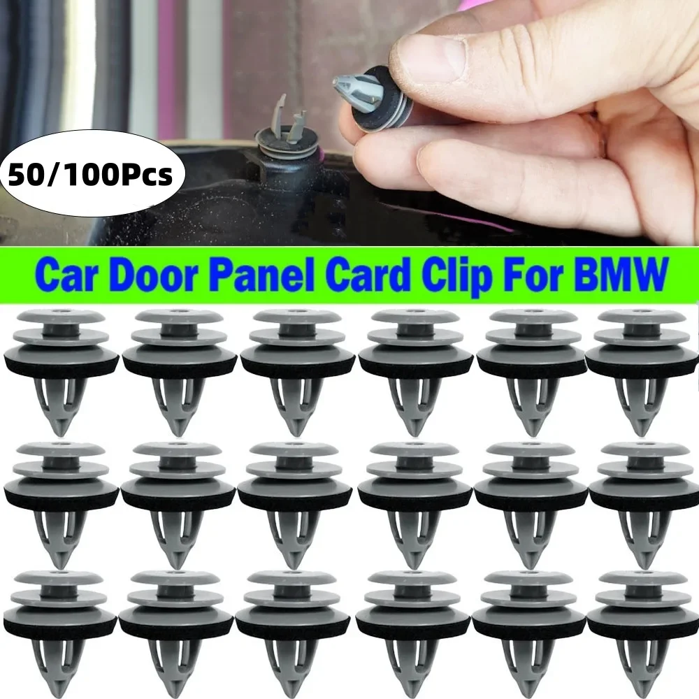 100X Special Car Panel Card Trim Cover Fixing Clip for BMW E88 F45 E36 ...