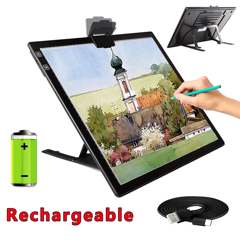 Rechargeable-A3-A4-Light-Pad-Wireless-Battery-Powered-Light-Box ...