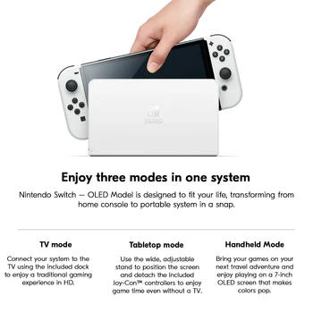 Original Nintendo Switch OLED Model 64GB White / Neon 7'' OLED Screen 3 ...