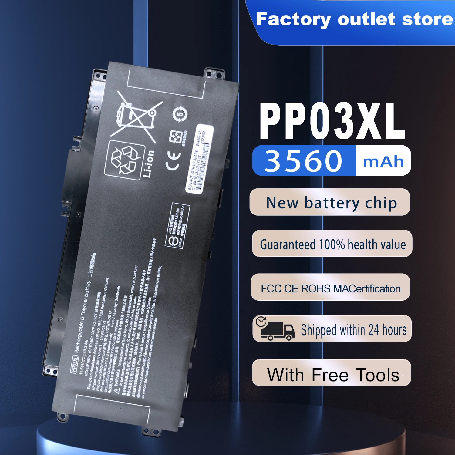 DXT-NEW-Laptop-Battery-PV03XL-PP03XL-For-HP-Pavilion-X360-14-DW0001NH ...