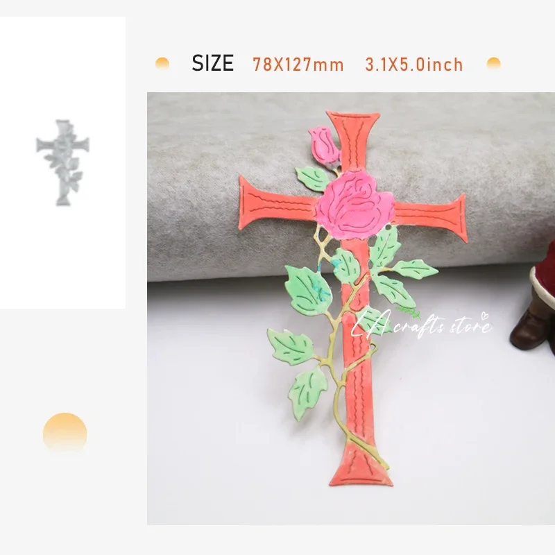 Craft-Die-Cut-Cross-Flowers-Scrapbook-DIY-Album-Cover-Greeting-Card ...