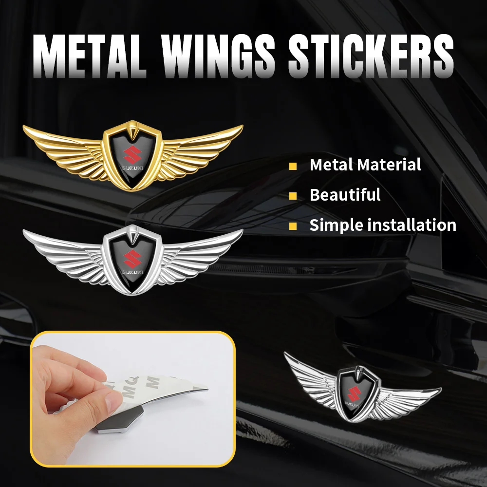 3D Metal Wing Badge Car Styling Window Body Trunk Sticker Accessories ...