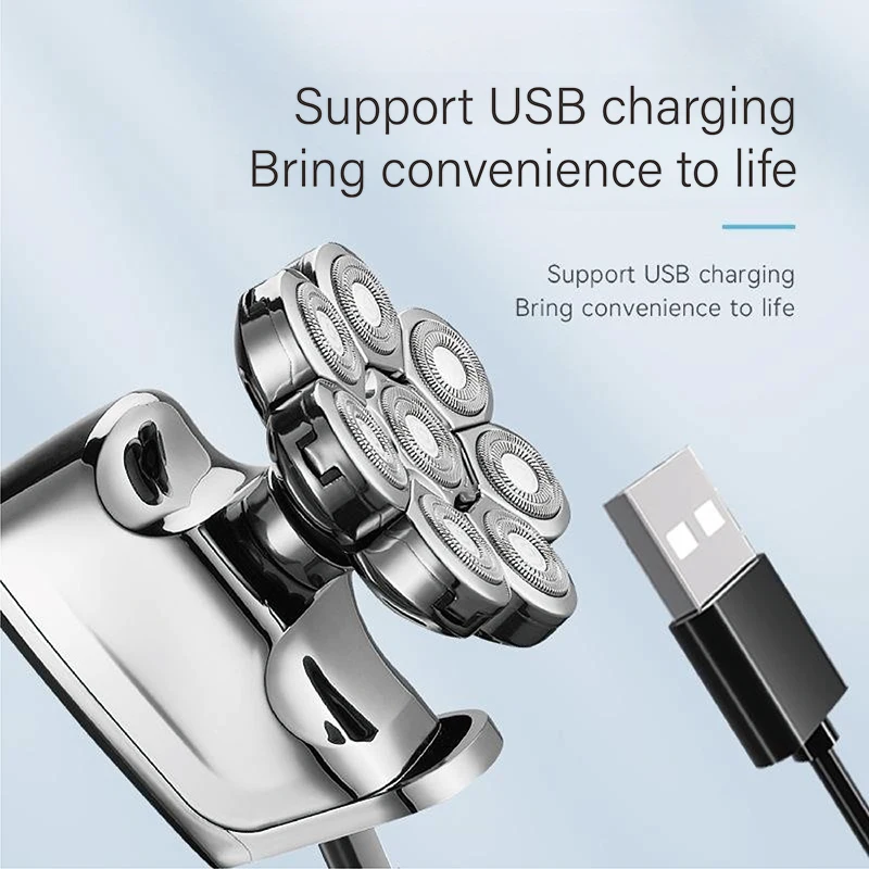 Kemei-Detachable-8D-Head-Shavers-Floating-Cutter-Head-Electric-Razor ...