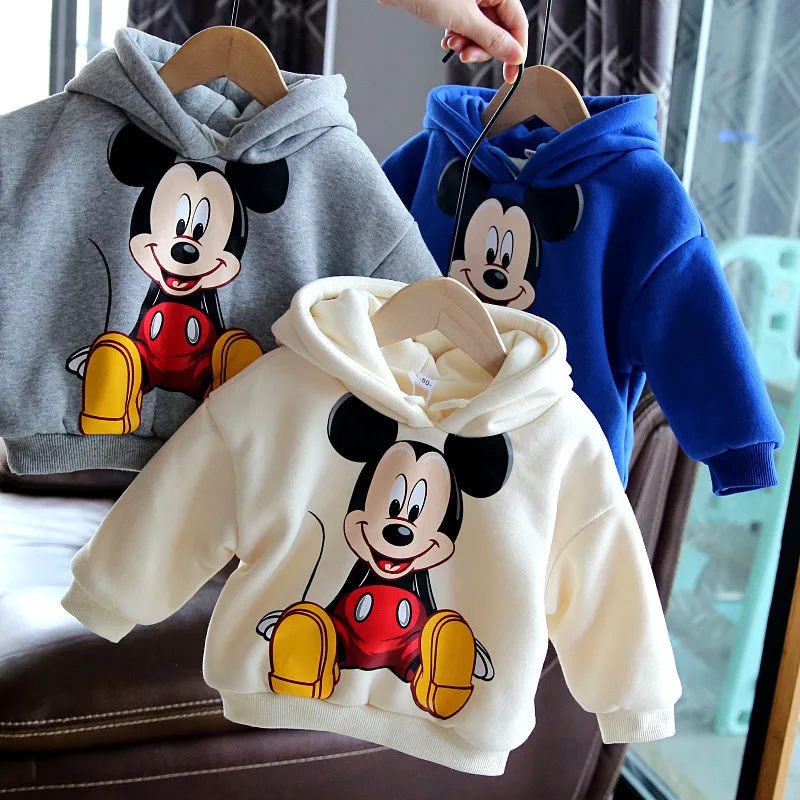 Abrigo-de-forro-polar-para-ni-os-y-ni-as-chaqueta-con-capucha-de-Mickey ...