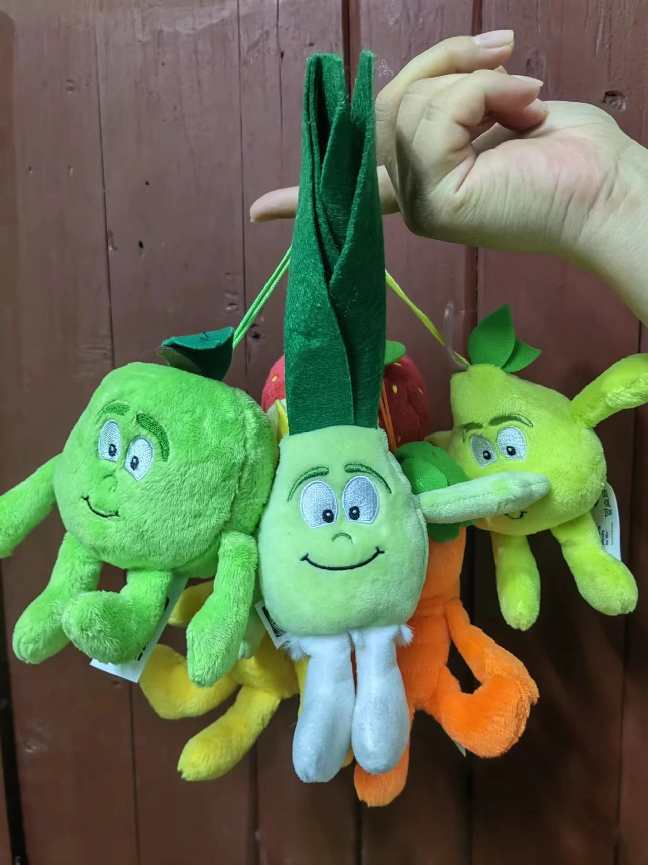 10cm Fruits Vegetables Plush Toy Mini Strawberry Broccoli Watermelon ...
