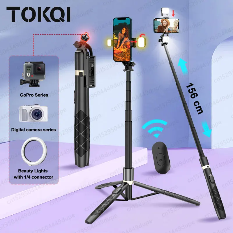 Q16-Wireless-Selfie-Stick-Tripod-Stand-Foldable-Monopod-For-Gopro ...
