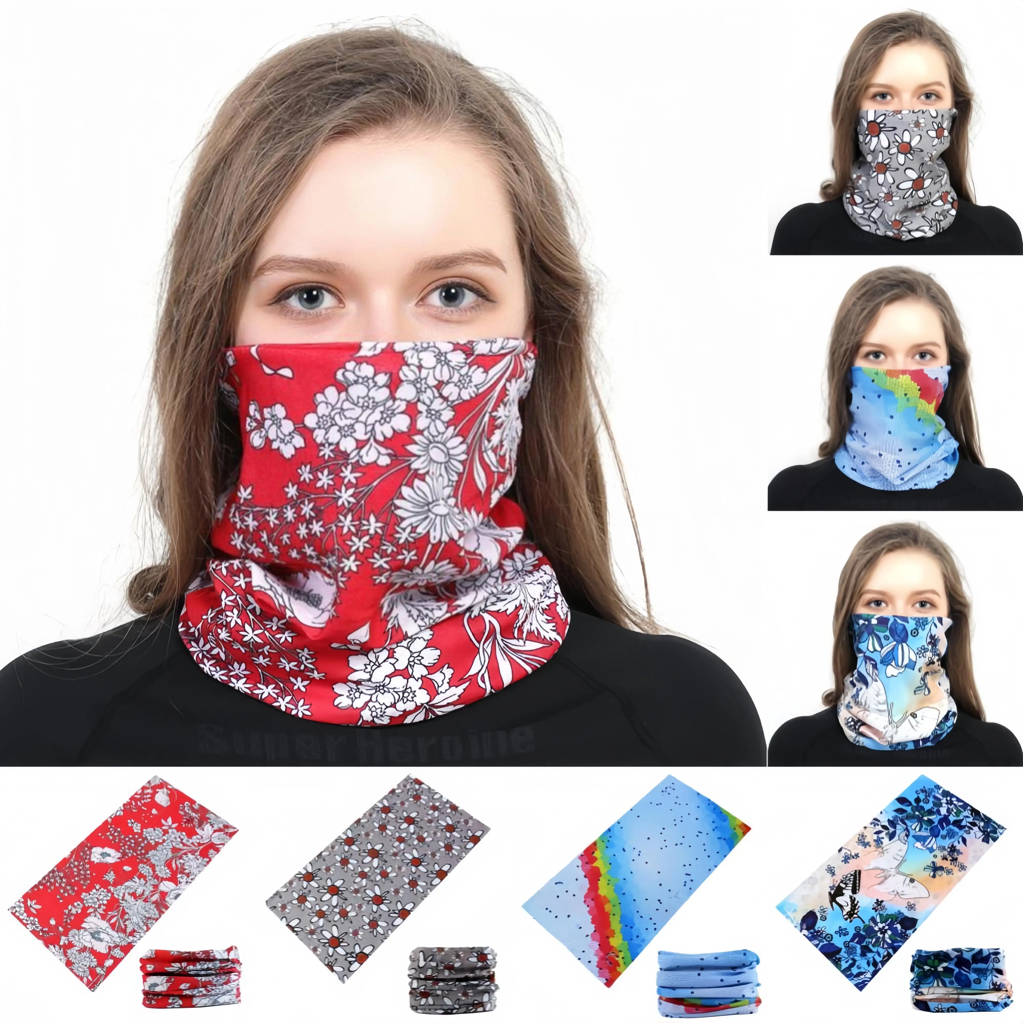2024 New Fashion Magic Seamless Bandanas For Women Men Multifunctional ...