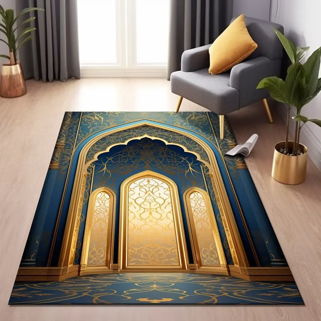 Prayer-Rug-Muslim-Church-Worship-Floor-Mat-Non-slip-Islamism-Ramadan ...