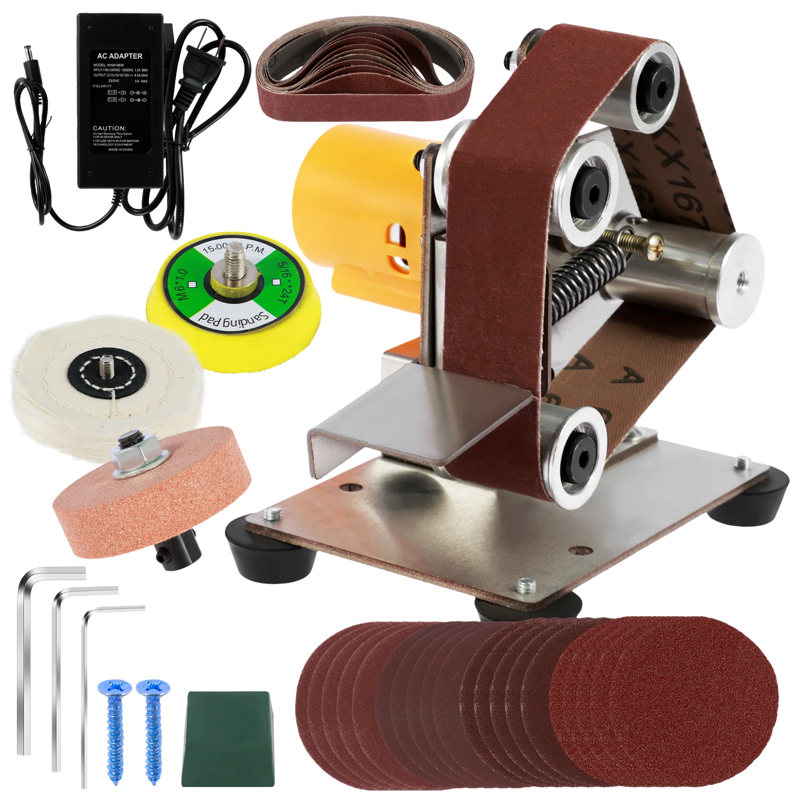 Mini-Electric-Orbital-Belt-Sander-Grinding-Machine-Tools-Polishing ...