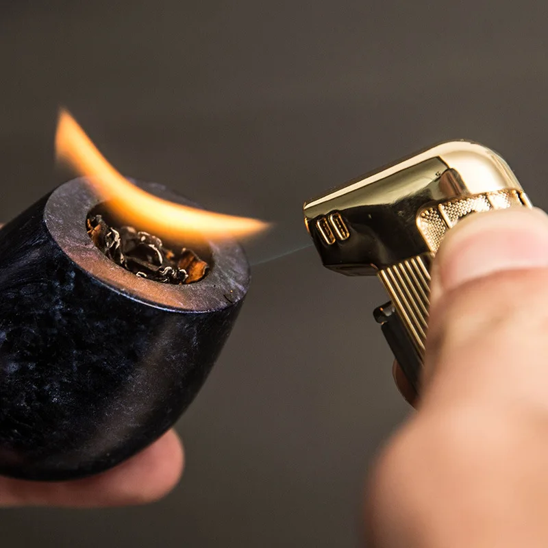 HONEST-Pipe-Lighter-Old-fashioned-Retro-Open-Flame-Gas-Lighter-Pressure ...