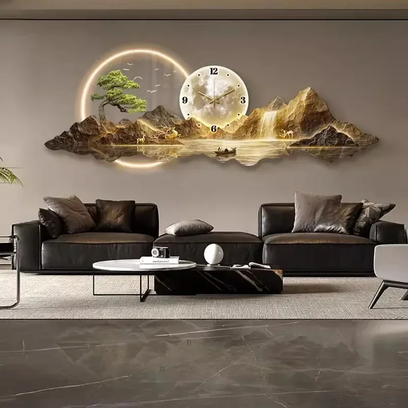 Modern-Luminous-Wall-Watch-Xenomorph-Silent-Aesthetic-Creative-Design ...