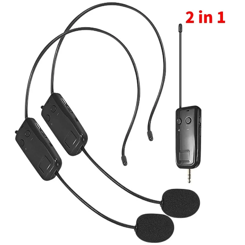 Wireless-Microphone-Headset-UHF-Wireless-Mic-Headset-and-Handheld-2-in1 ...