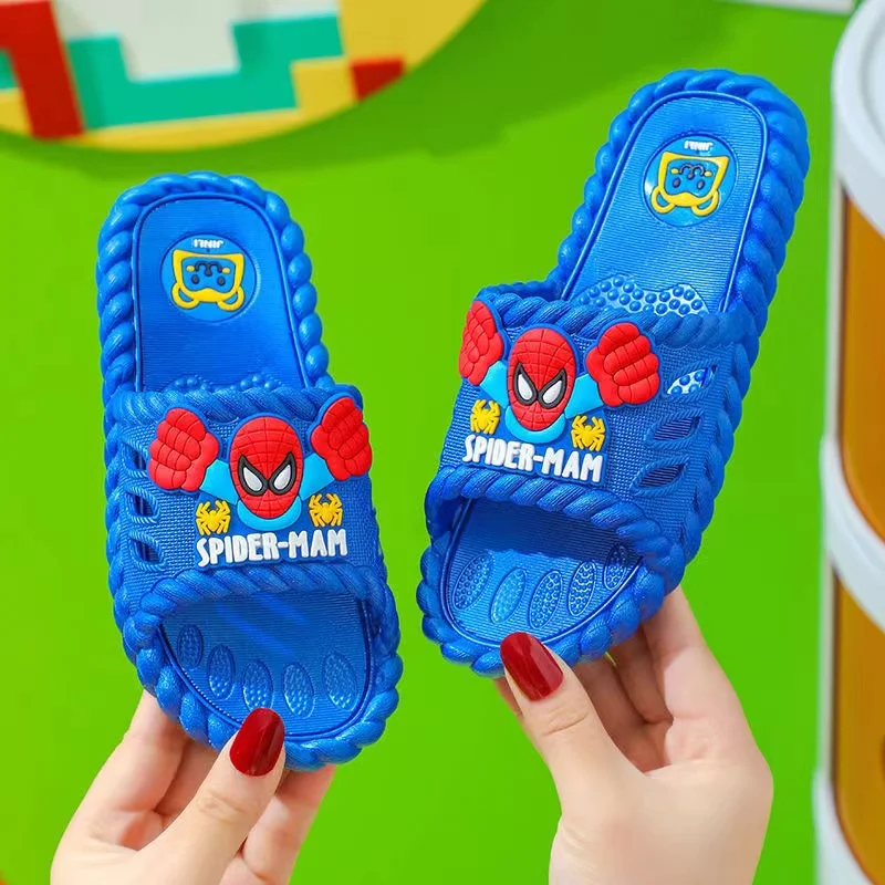 Summer-Baby-Boys-Kids-Slippers-Cartoon-Spider-Man-Print-Girls-Adult ...