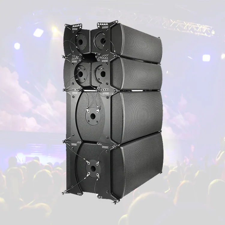 Line array set professional audio dj speakers sounds system equipment ...