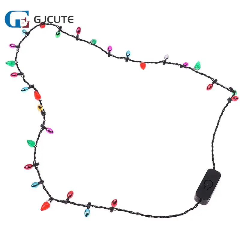 43cm-Light-Glowing-LED-Necklace-Flashing-Light-up-Blinking-Christmas ...