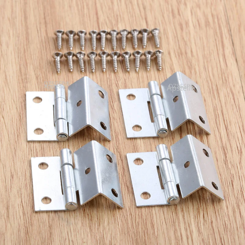 Three Fold Hinges w/screw Antique Bronze/Silver 43*17mm Cabinet Wooden ...