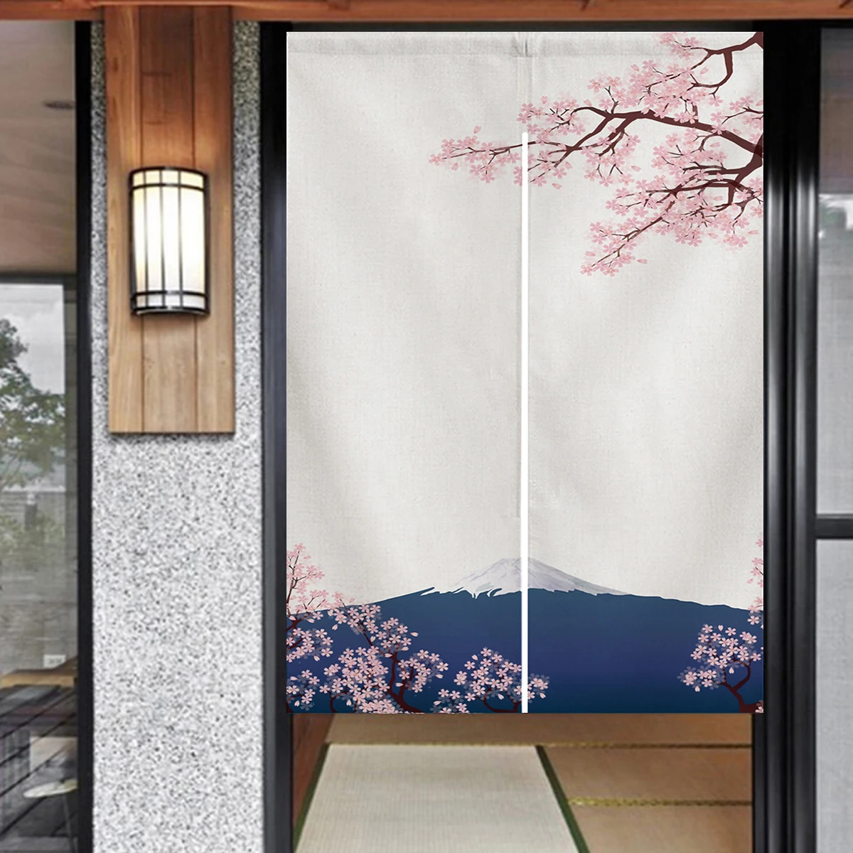 Sakura-Pattern-Door-Curtain-Japanese-Noren-Room-Decoration-Poster ...