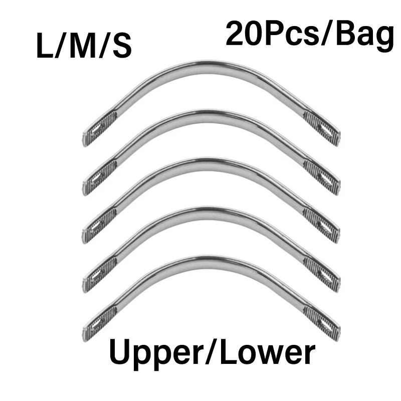20Pcs-Bag-Dental-Orthodontic-Lingual-Bars-Jaw-Palatal-Bar-Upper-Lower ...
