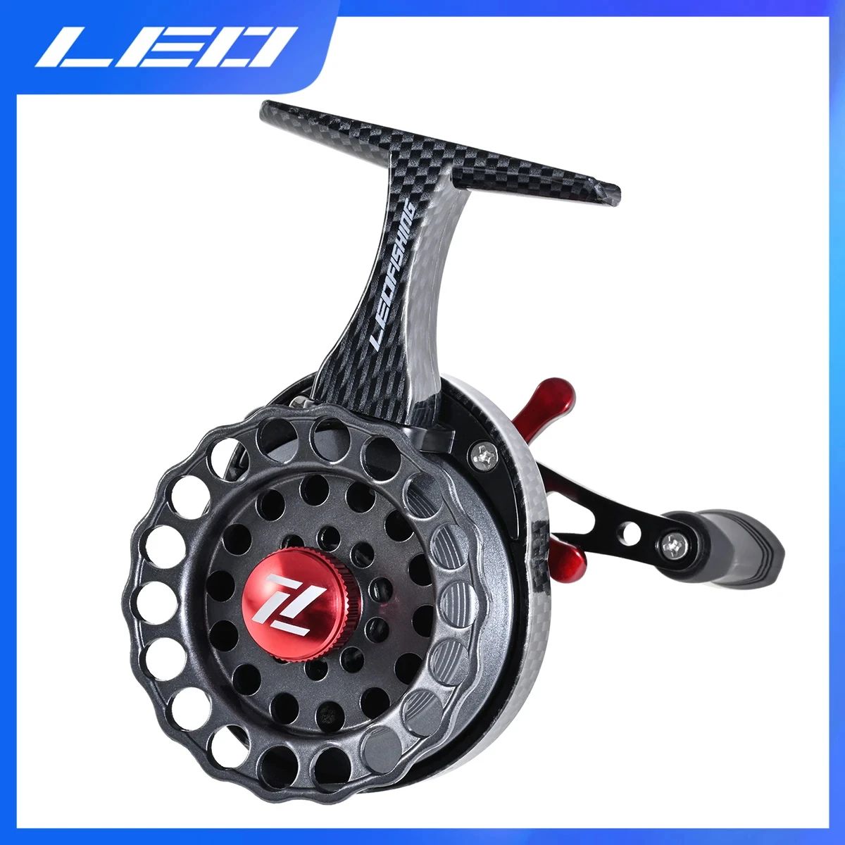 LEO FISHING Carbon Fishing Reels High Foot Designed Ice Fishing Goods 4 ...
