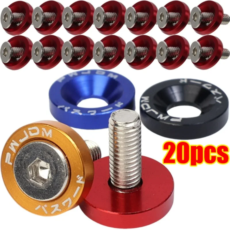 JDM Fender Washers M6 Bolt Set Car Modification Gasket Screw Fender ...