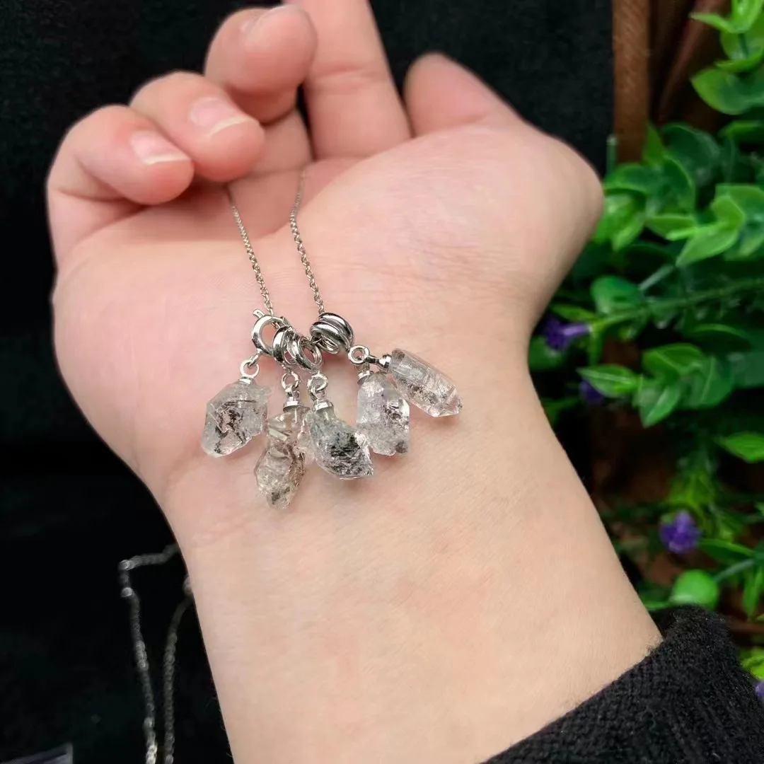 Natural-Crystal-Pendant-Genuine-Pakistan-Herkimer-Diamond-Quartz ...