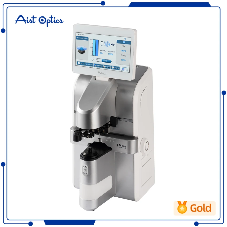 Digital de lectura lensmeter Auto lensómetro óptico focimeter oftálmica ...