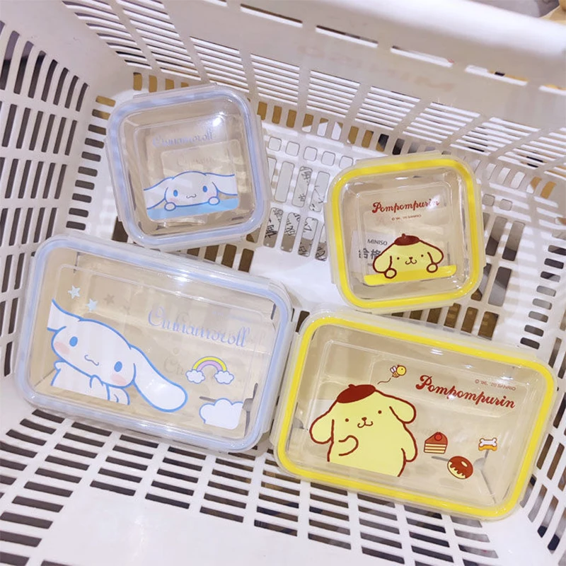 Kawaii-Sanrio-Pompompurin-Cinnamoroll-Square-Buckle-Fruit-Lunch-Box ...