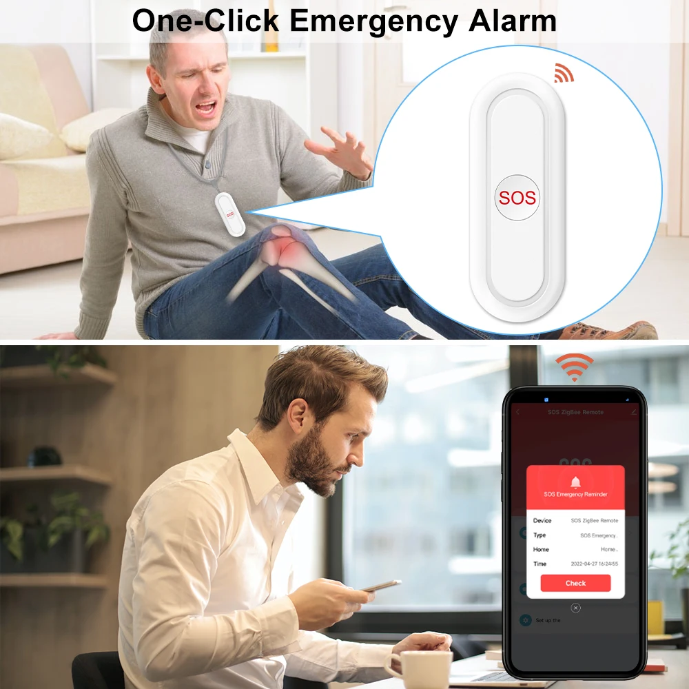 LoraTap ZigBee SOS Emergency Panic Button Call Alert Patient Help ...