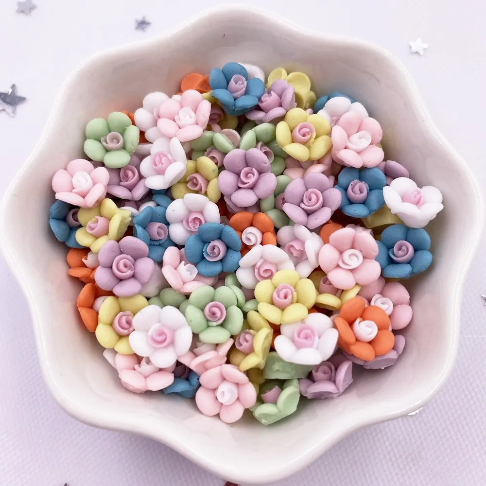 100pcs-Resin-10mm-Colorful-3D-Flower-Flatback-Nail-Gems-Stones ...