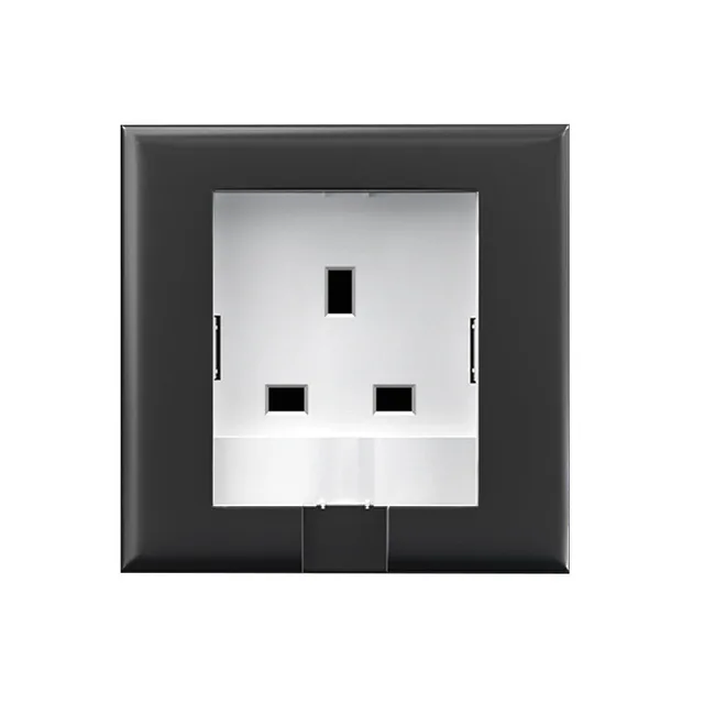 UK Plug 13A Recessed socket panel with hidden waterproof plug and built ...