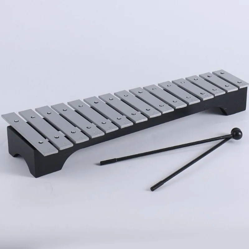 15 Notes Xylophone Student Beginner Aluminum Xylophone Professional ...