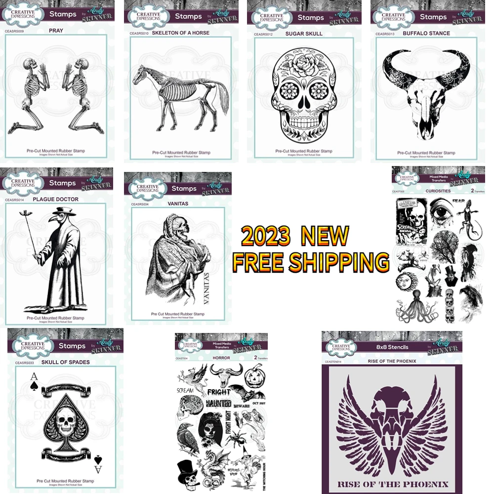 Skeleton-Curiosities-2023-New-Stamps-For-Scrapbook-Diary-Decoration ...