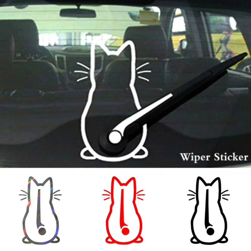 Pegatina-divertida-para-coche-calcoman-as-para-limpiaparabrisas-trasero ...