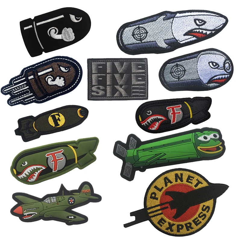 Angry-Flying-Bullet-Shark-Missile-Plane-Military-Backpack-Sticker ...