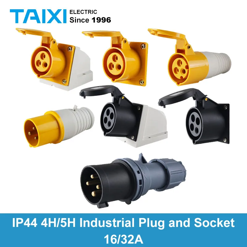 110V Eu Waterproof Dust-proof Industrial Plug and Socket IP44 690V 3P ...