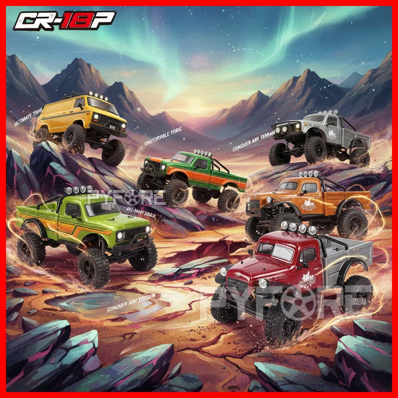 HOBBYPLUS CR18P EVO 1/18 RC chenille Rock Van Trail Hunter récolte ...