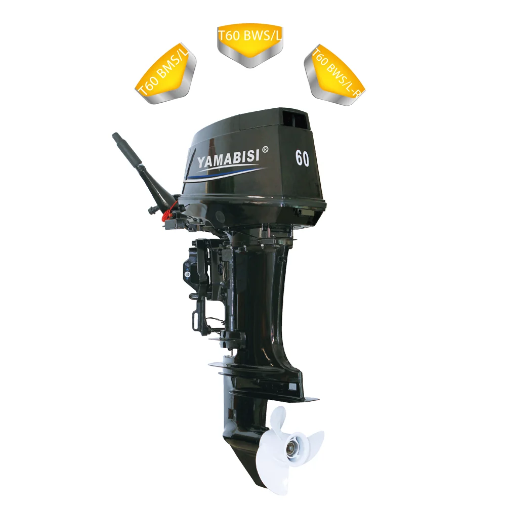 Outboard-Motor-Low-Noise-Yamabisi-60HP-2-Stroke-Boat-Engine-Speed-Boat ...