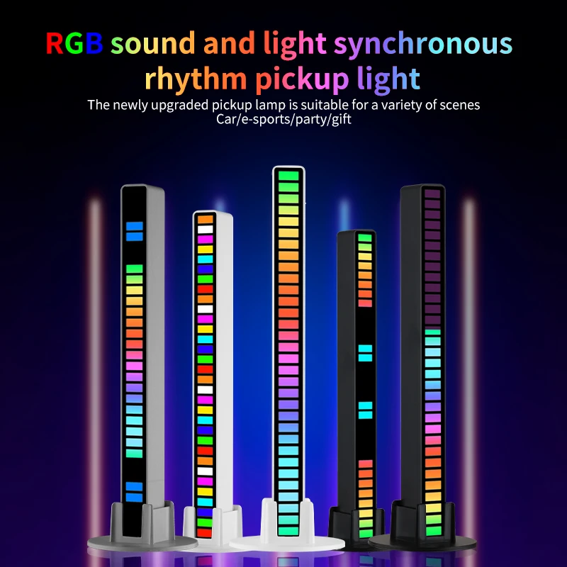 LED-RGB-USB-pickup-light-bar-sound-control-music-rhythm-strip-lamp ...