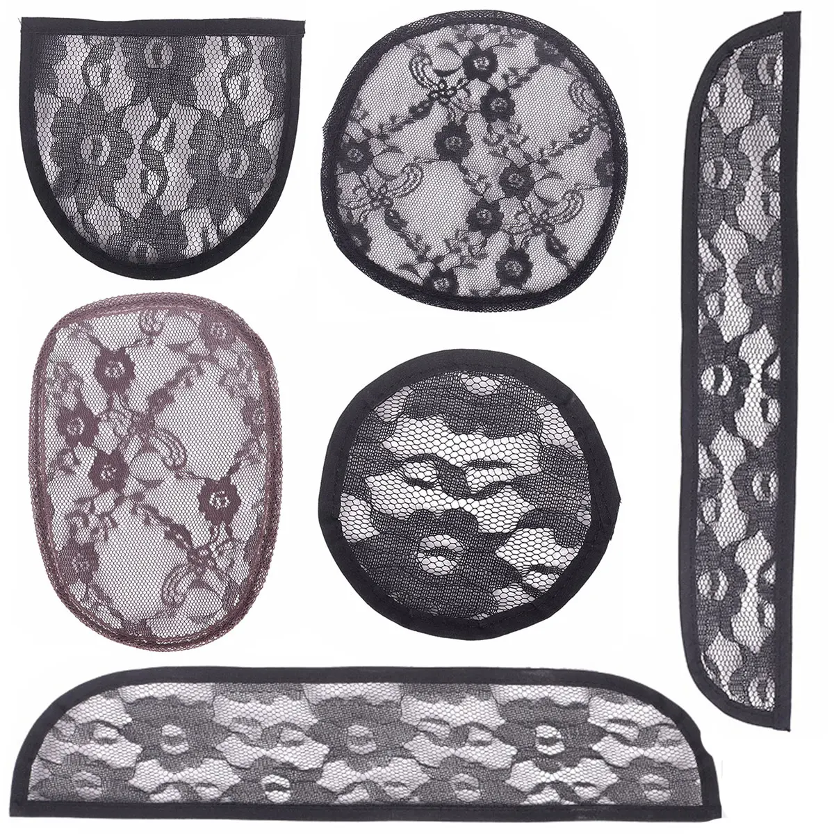 5pcs-bag-Swiss-Lace-Net-Make-Drawstring-Ponytail-Lace-Wigs-Ic-Hair-Nets ...